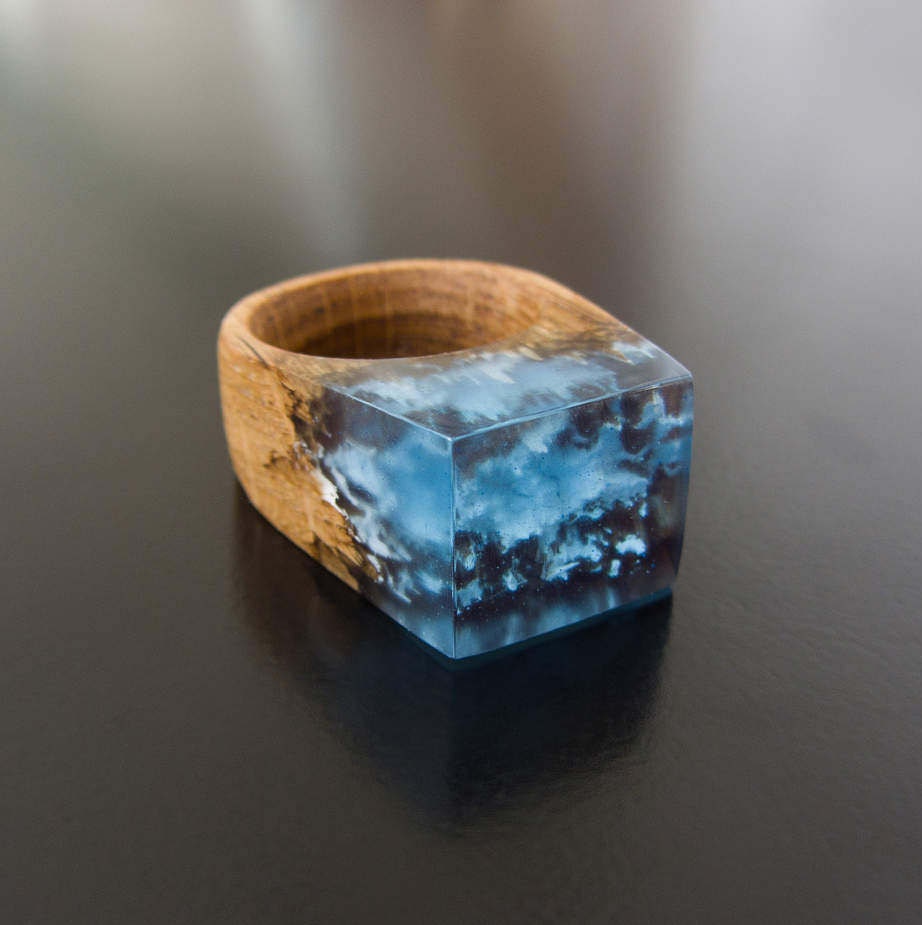 Resin ring resin jewelry wood ring ringWood ring women | Etsy