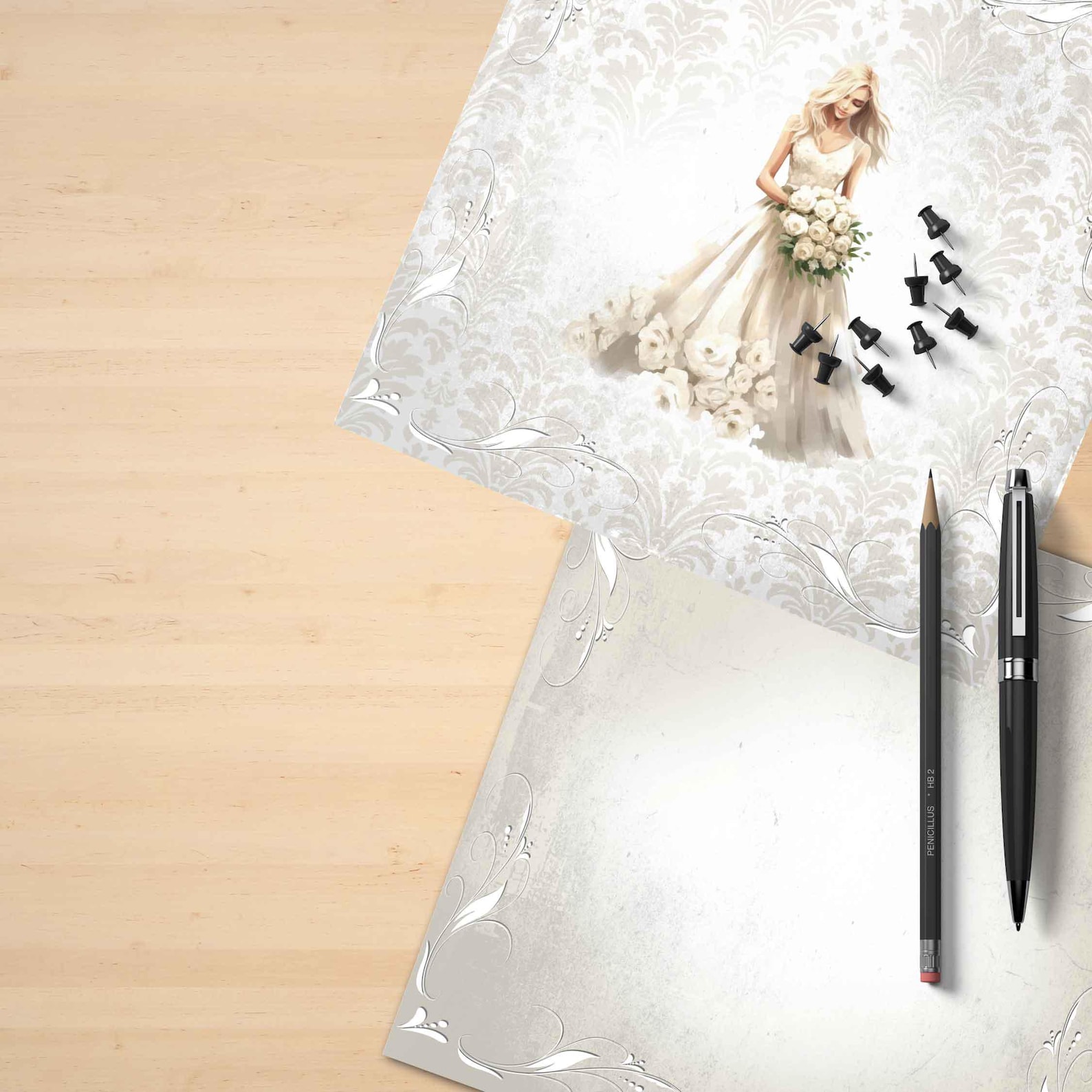 14 Digital Paper Bridal Scrapbook Wedding Paper Digital Background ...