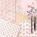 14 Digital Paper Pink Baby Girl Scrapbook Bunny Paper Digital ...