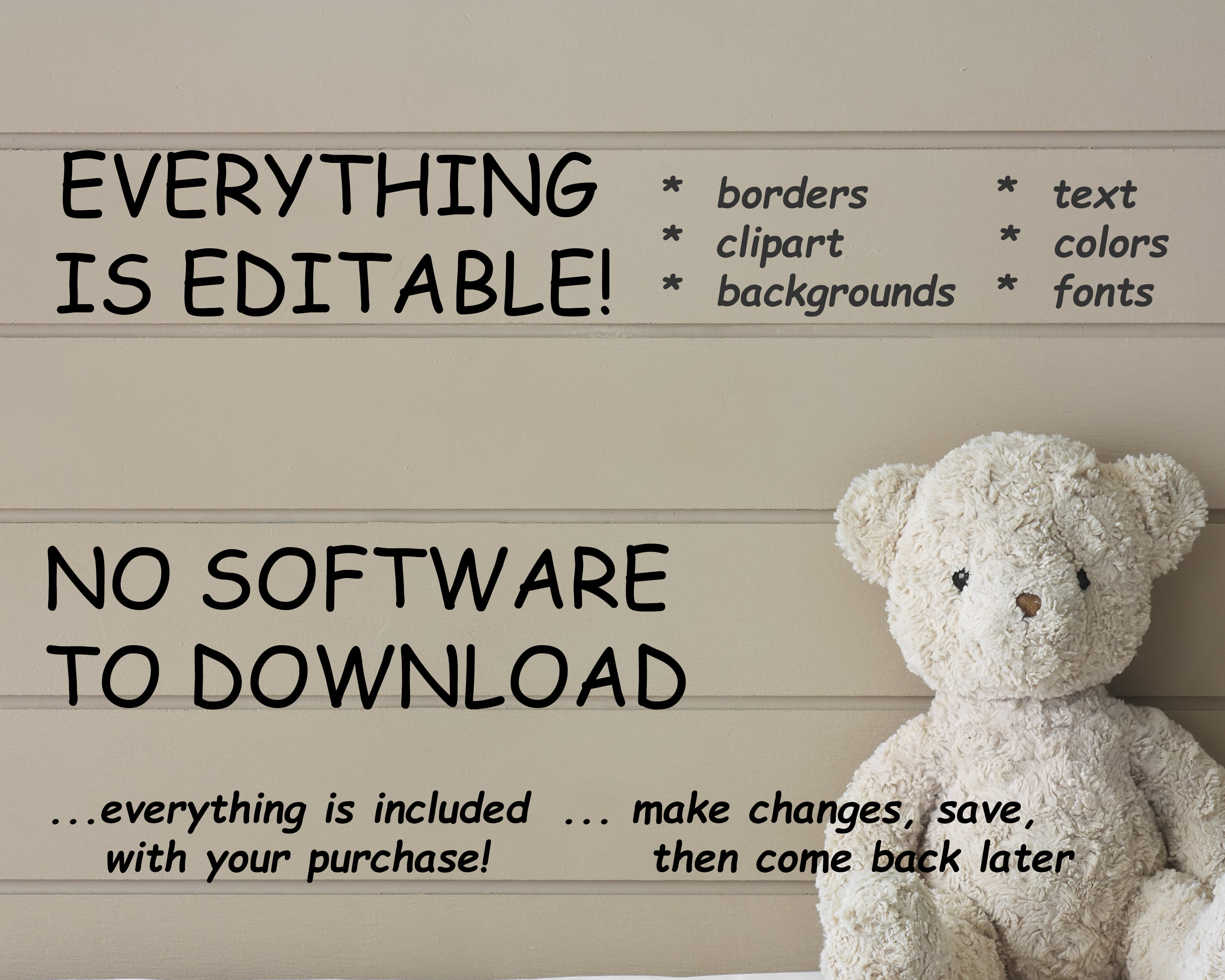 Editable WELCOME SIGN, Baby Shower Welcome Sign Template, Diy Editable ...