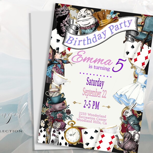 Mad Hatter Theme Invitation - Etsy