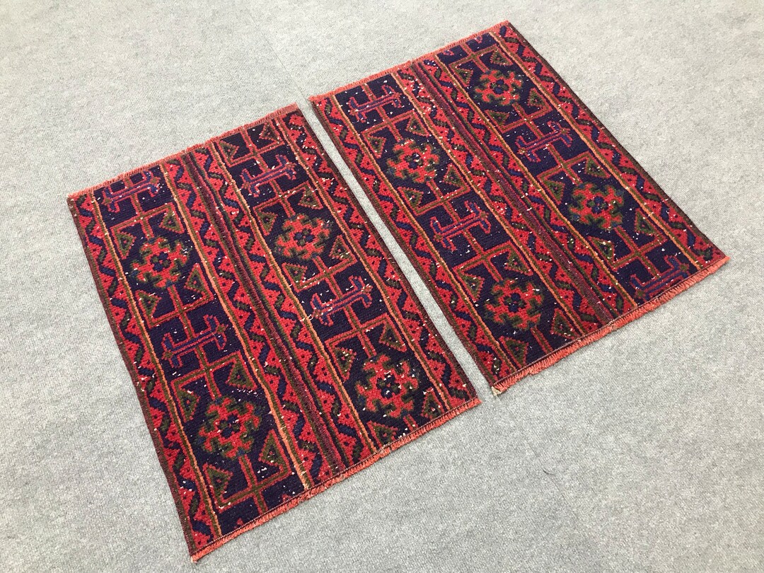 Set of Two Small Rugs,twin Small Rugs,turkish Pair Rug, Pairs of Rug ...