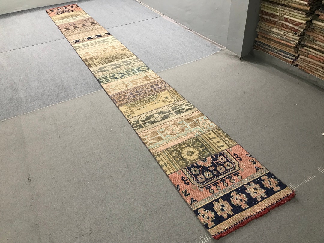 2.2x19.2 Ft Extra Long Patchwork Rugstair Runner Rug Extra - Etsy