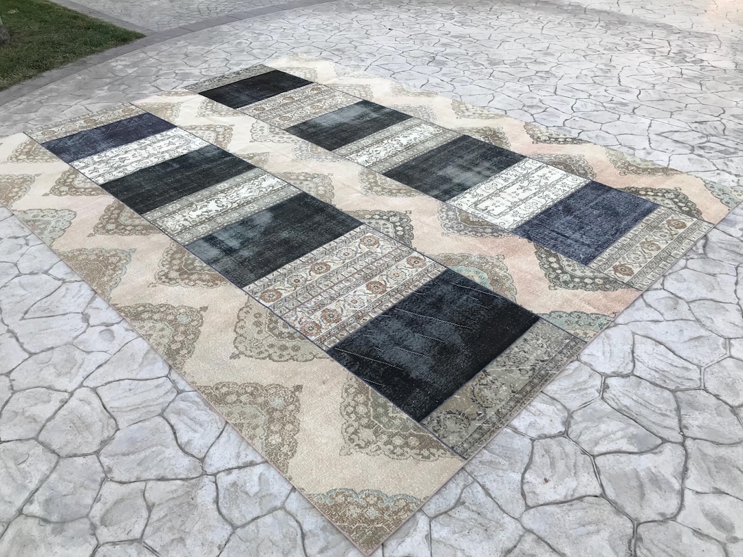 11x14 Area Rug , Extra Large Patchwork Rug , 11.1x14.4 Ft Oversize ...