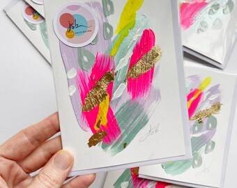 Abstract Art Original Greeting Card - Etsy