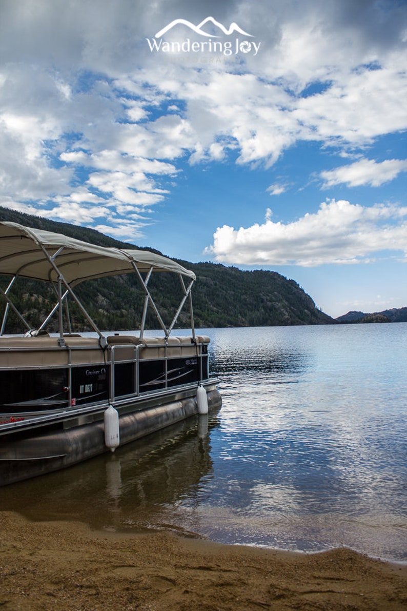 Pontoon Boat Refrigerator Magnets, Lake House Decor Gifts, Wyoming ...