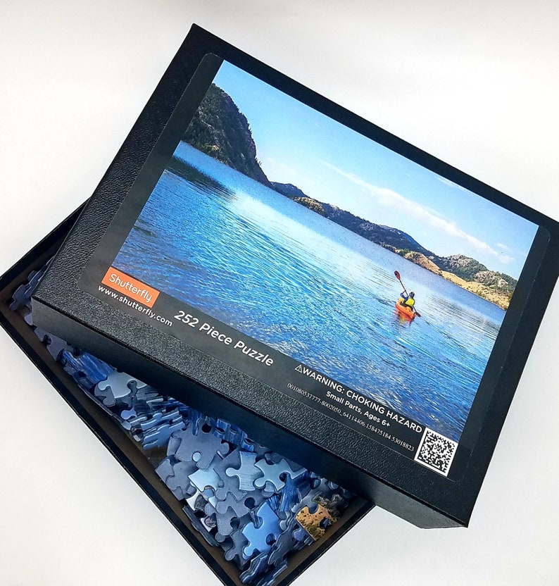Wyoming Lake Kayaker Photo Puzzle, Lake Life Gift - Etsy