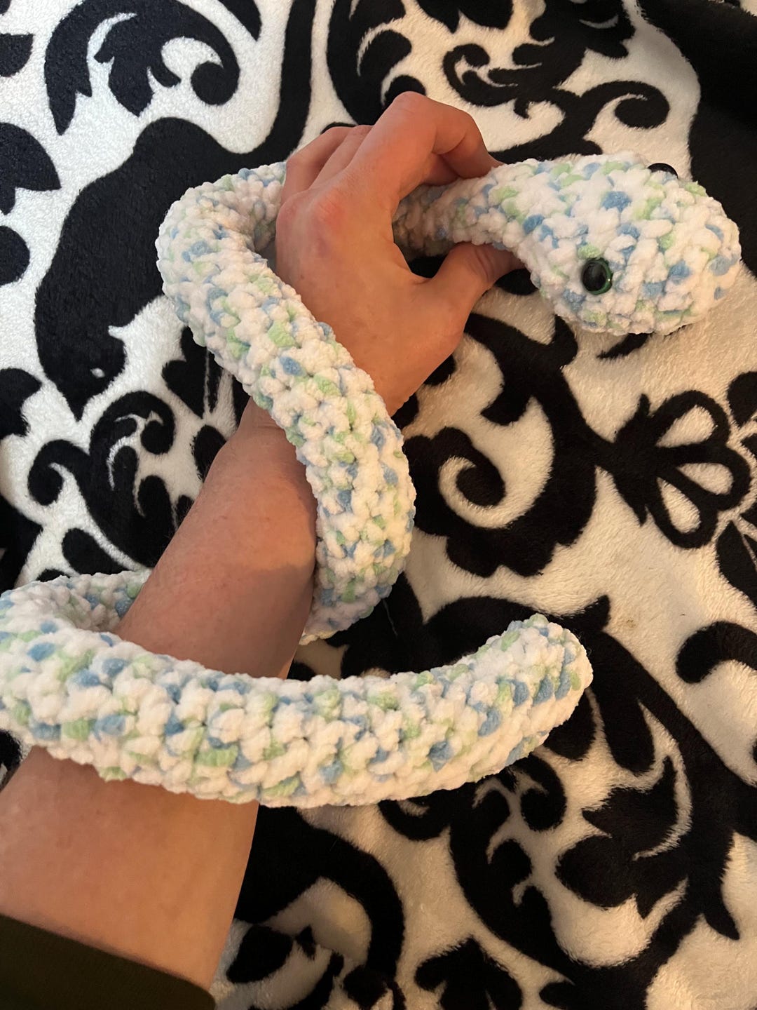 Crocheted Chenille Snuggle Snake: Sensory Fidget Toy - Etsy