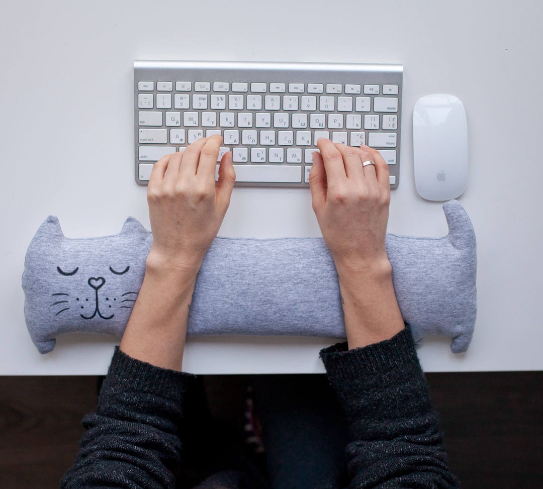 Keyboard Wrist Rest Cat and Mouse Pad Bag Computer Wrist Pad Office ...