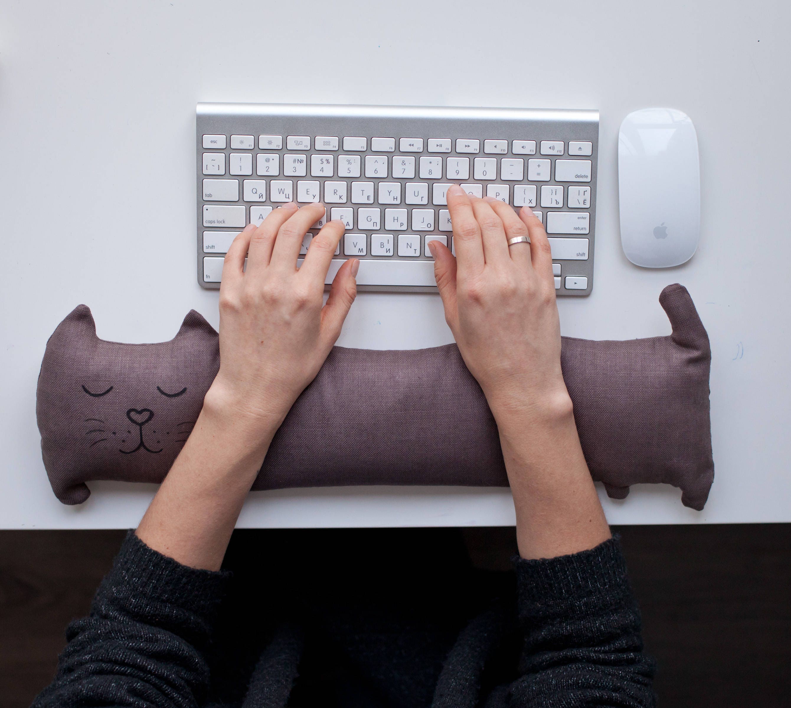 Keyboard pillow cushion rest set wrist rest cat bag mouse pad | Etsy