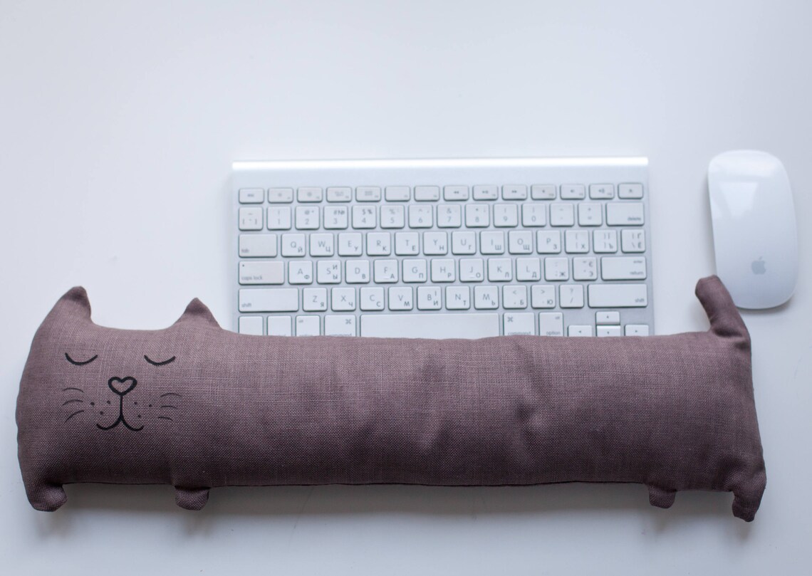Keyboard pillow cushion rest set wrist rest cat bag mouse pad | Etsy