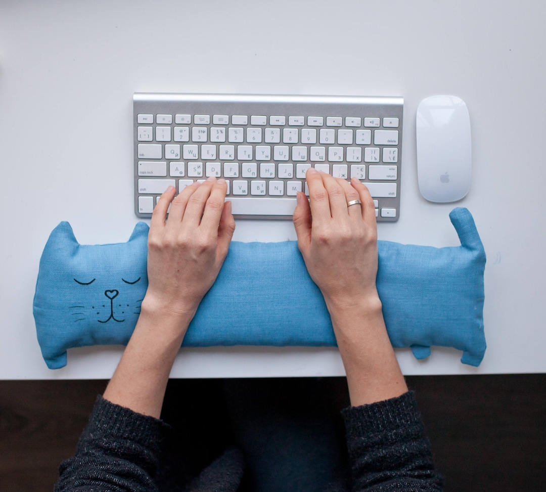 Keyboard Pillow Cushion Rest Set Wrist Rest Cat Bag Mouse Pad Cubicle ...