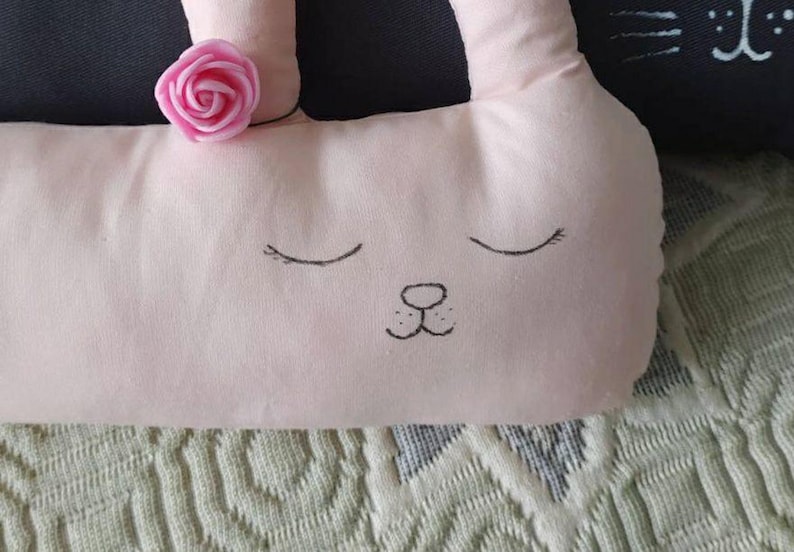 Filled Door Draft Stopper White Rabbit Animal | Etsy