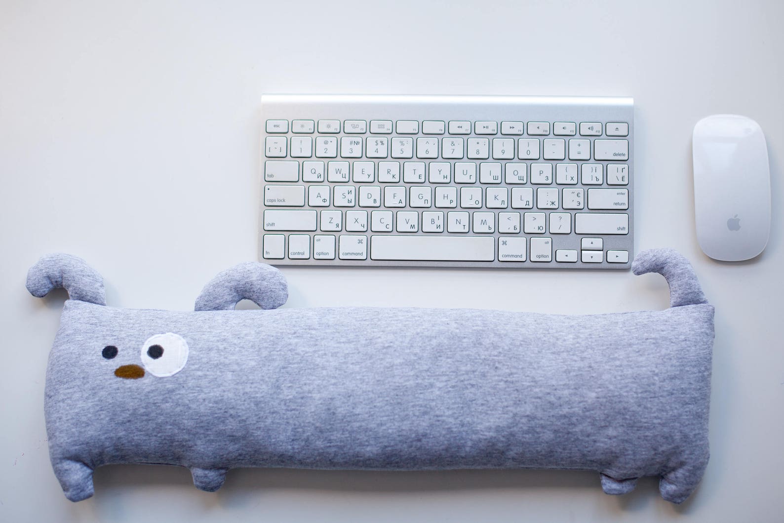 Keyboard Wrist Rest and Mousepad Set Custom Fabric Mouse Decor Black ...