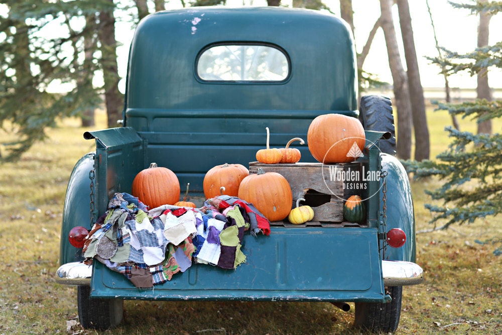 Fall Truck Digital Background/pumpkin Backdrop/antique Truck - Etsy