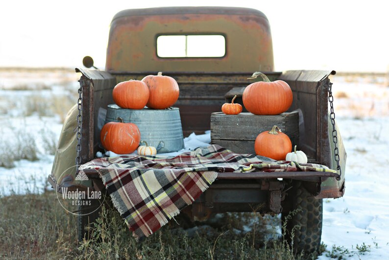 Antique Truck Pumpkins Fall Digital Download Fall - Etsy