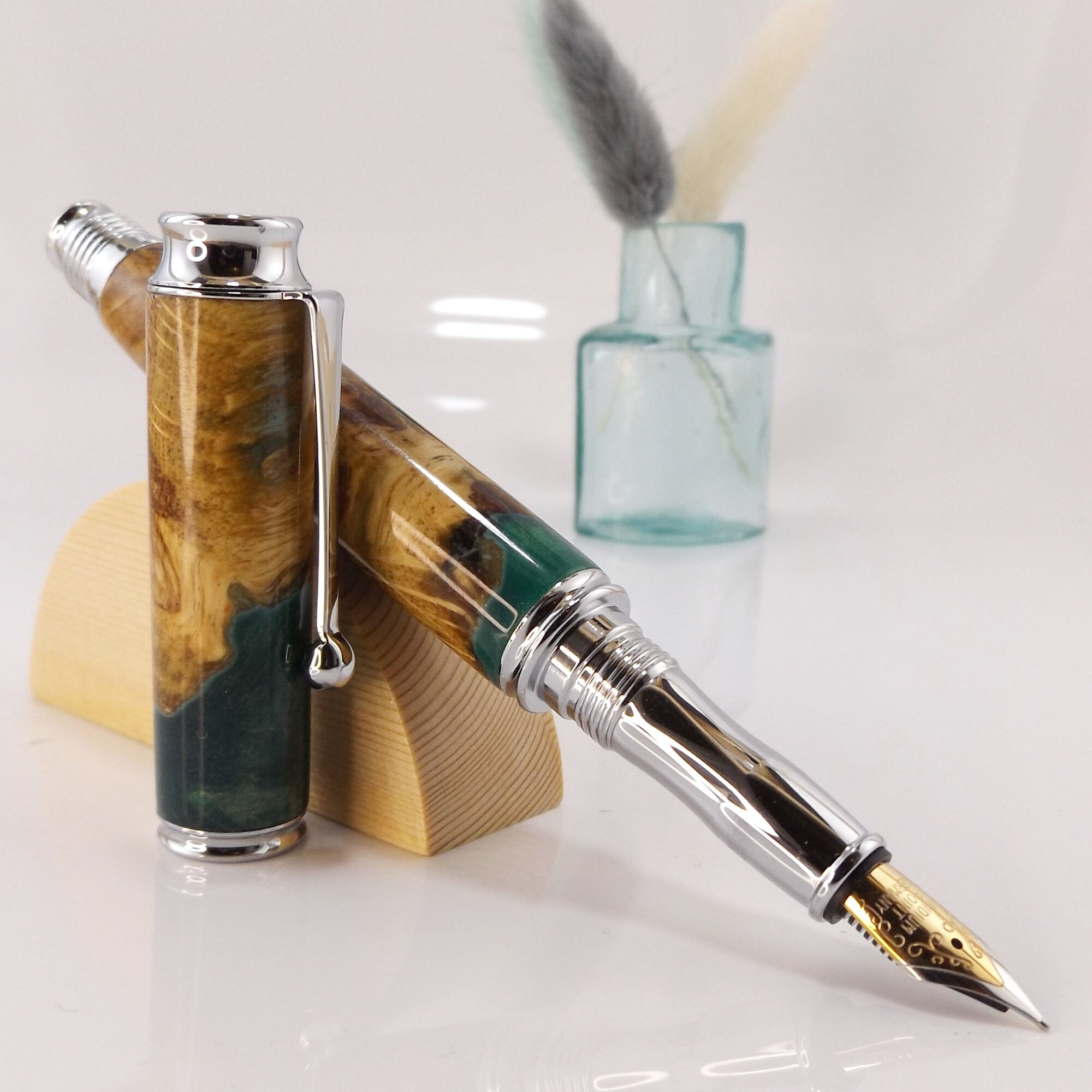 Fountain Pen Handmade With Welsh Oak Wood From Denbighshire - Etsy