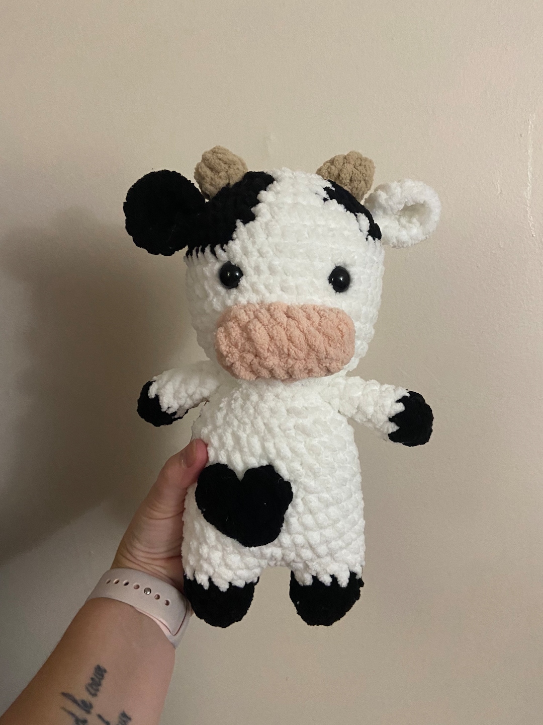 Black and White Cow Plushie - Etsy