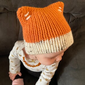 Knit Fox Hat, Fox Hat - Etsy