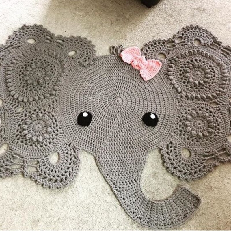 Elephant Rug - Etsy