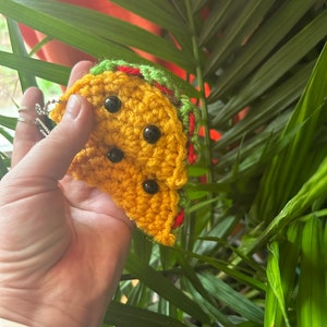 Taco Keychain , Tiny Taco , Kawaii Taco Keychain - Etsy