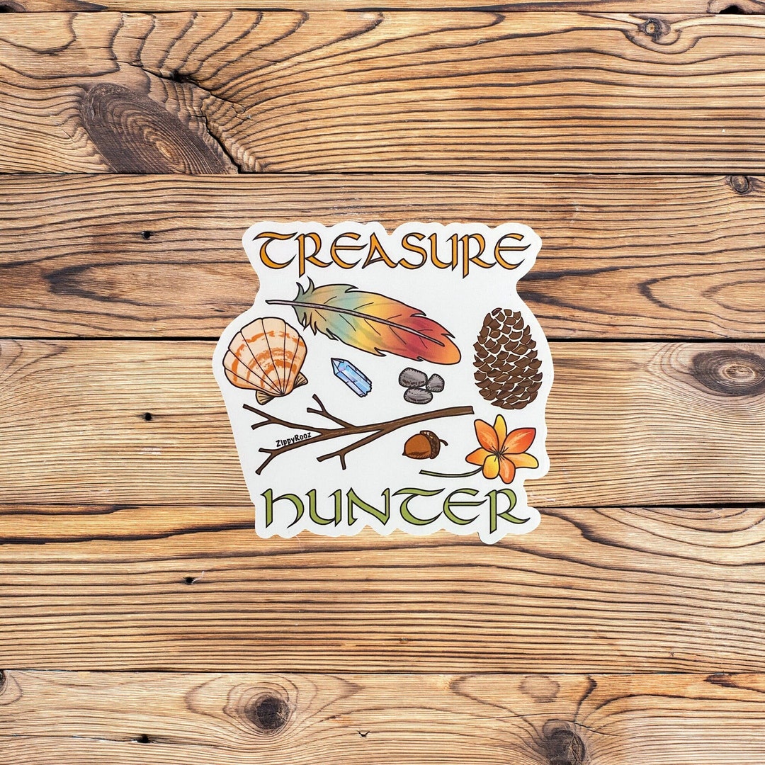 Hiking Camping "treasure Hunter" Nature Lovers Sticker - Etsy