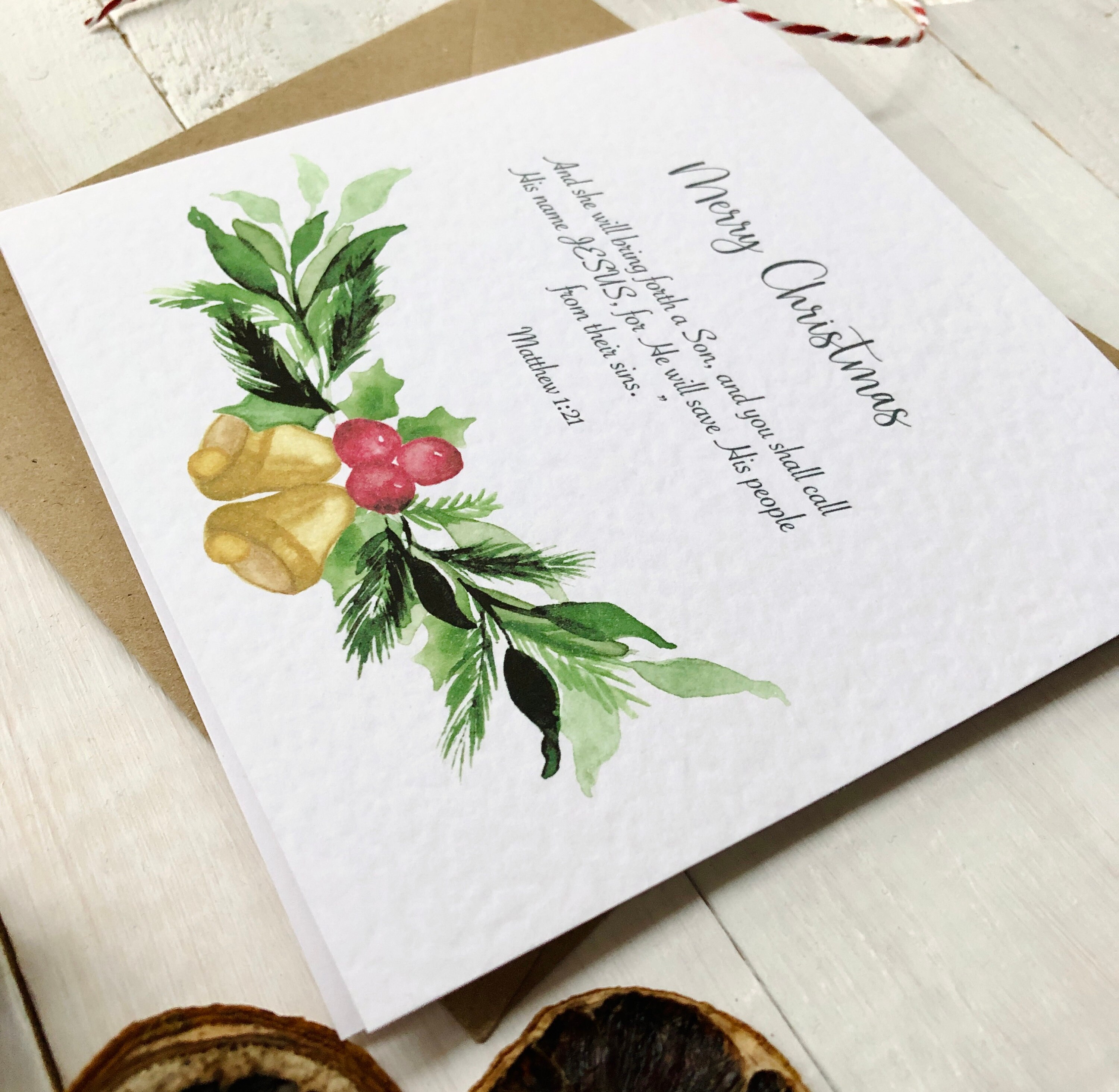 Christmas Card Set | Christian Cards Set of 4 | Watercolour Cards ...