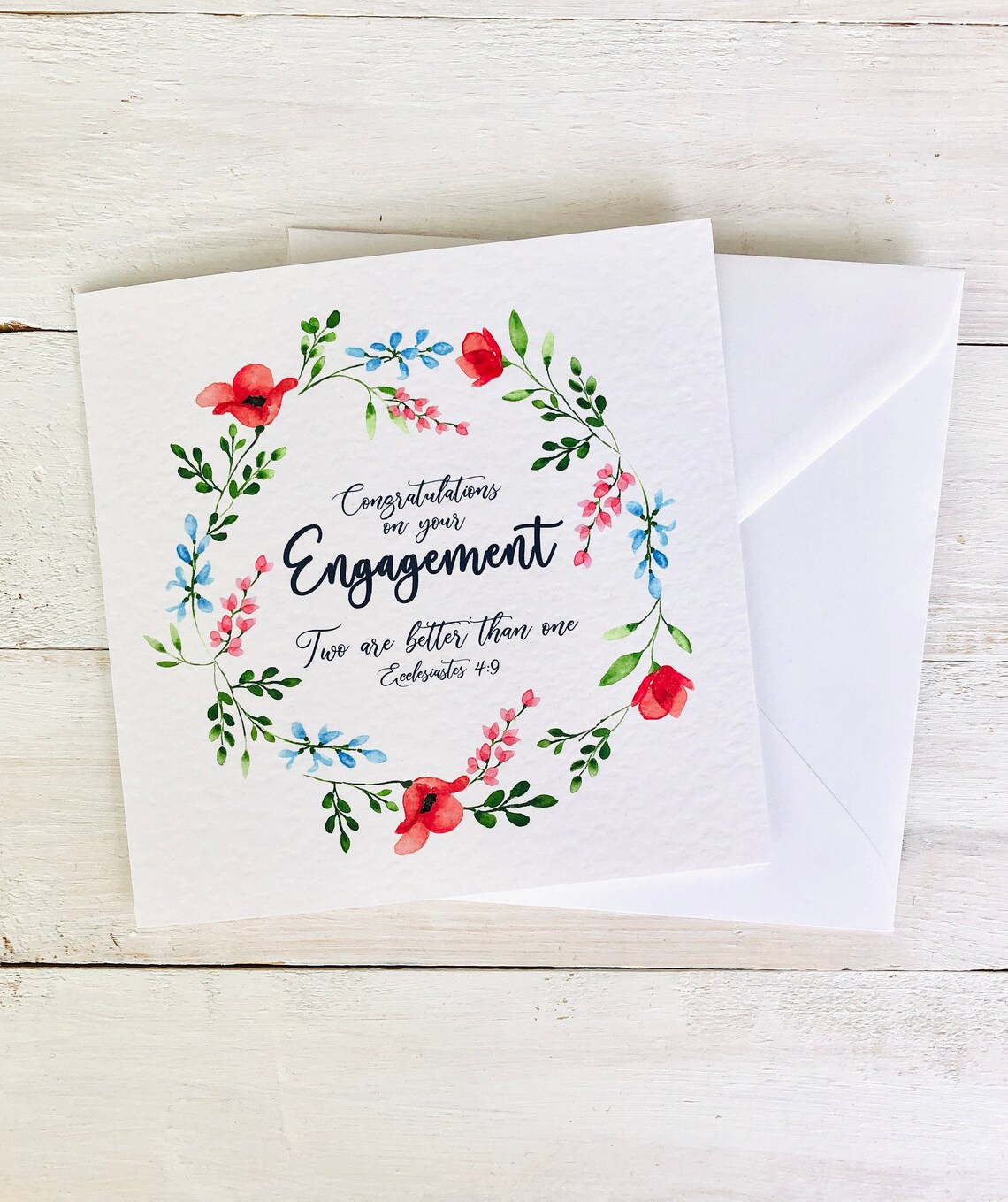 Engagement Card Christian Engagement Card Couples Card | Etsy