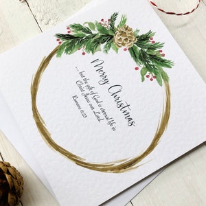 Christmas Card Set | Christian Cards Set of 4 | Watercolour Cards ...