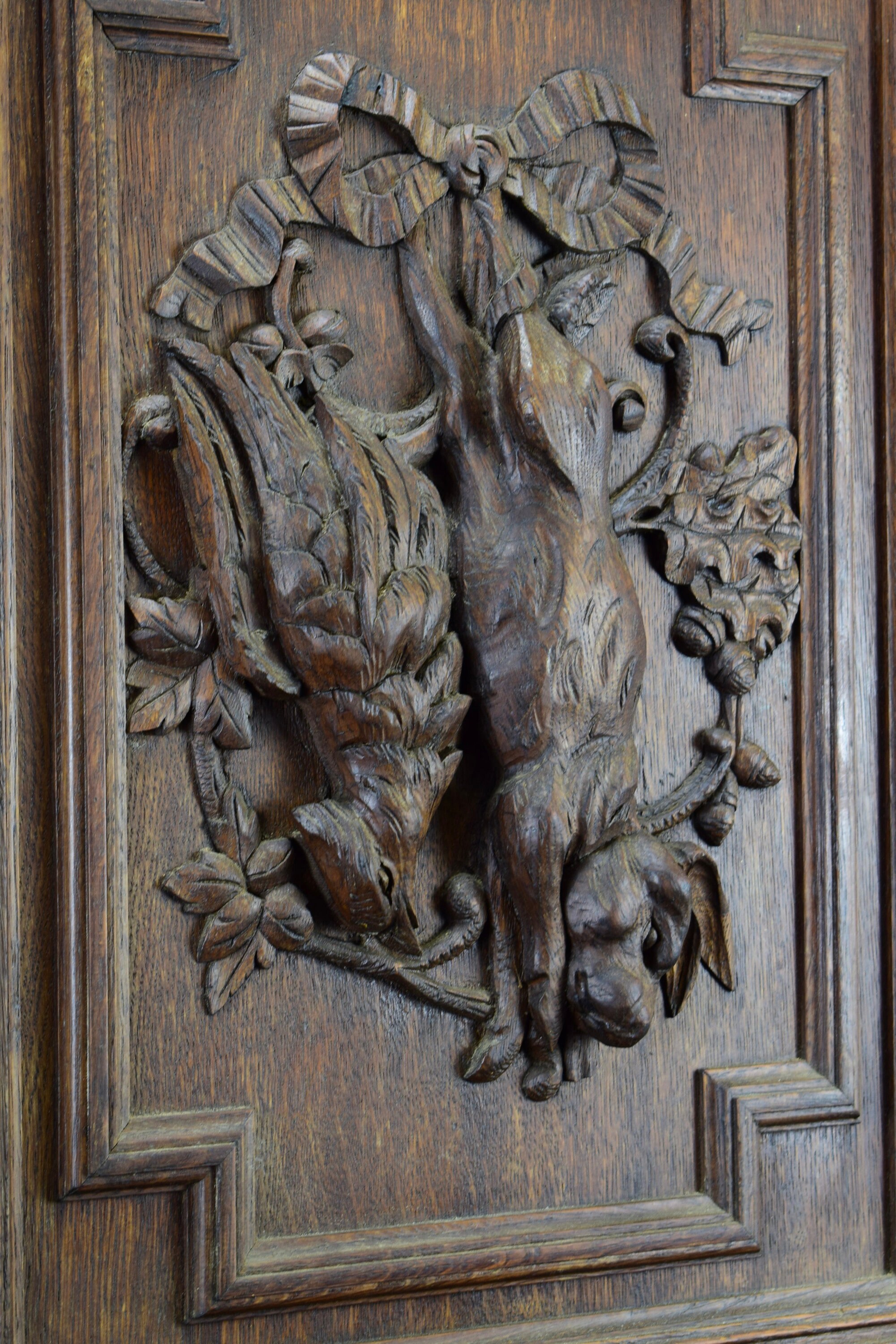 Vintage Hunting Trophy Wall Sculpture Carved Wood Black Forest - Etsy