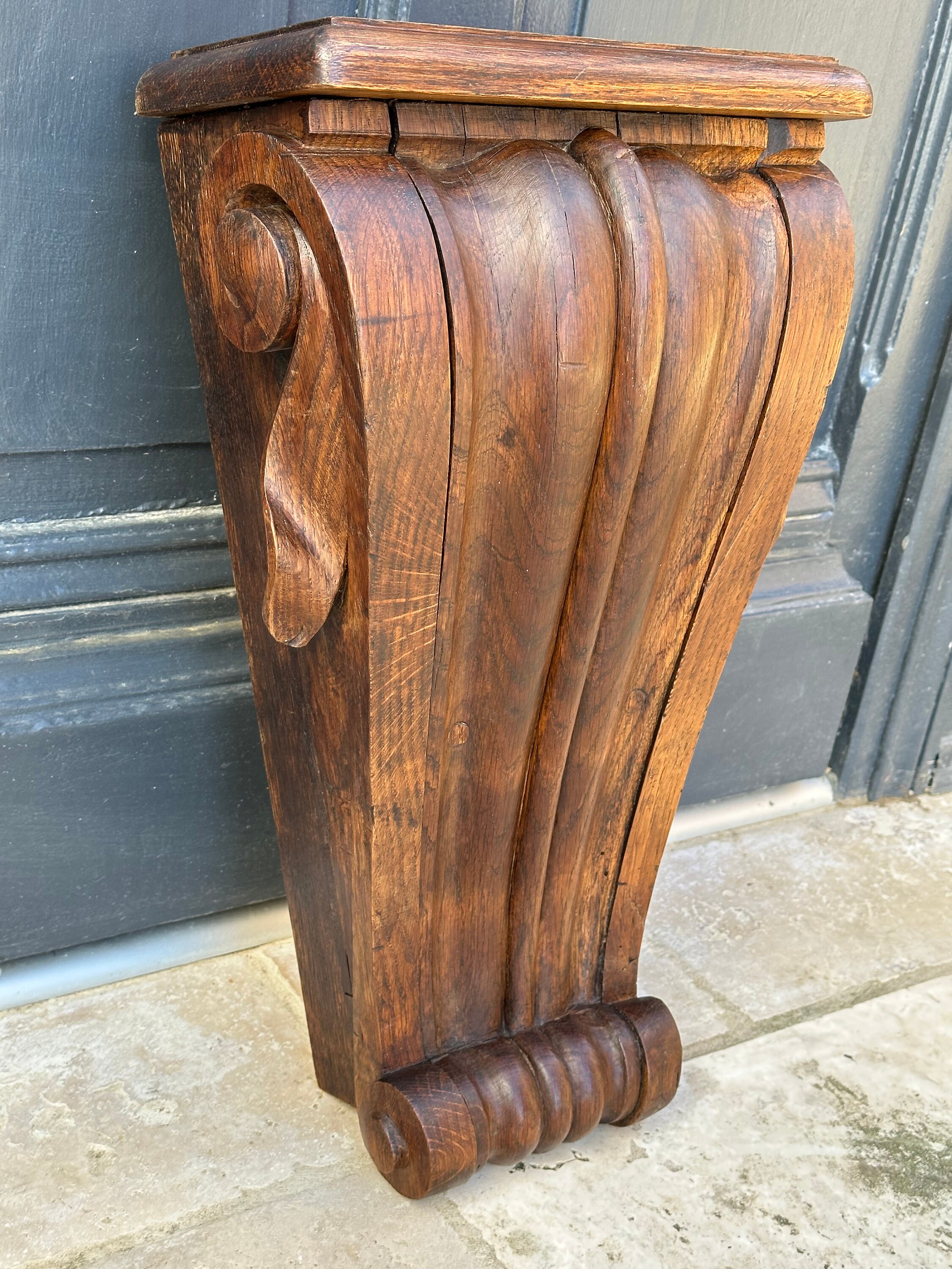 17 Vintage Carved Oak Wood Wall Corbel Large Bracket Shelf - Etsy