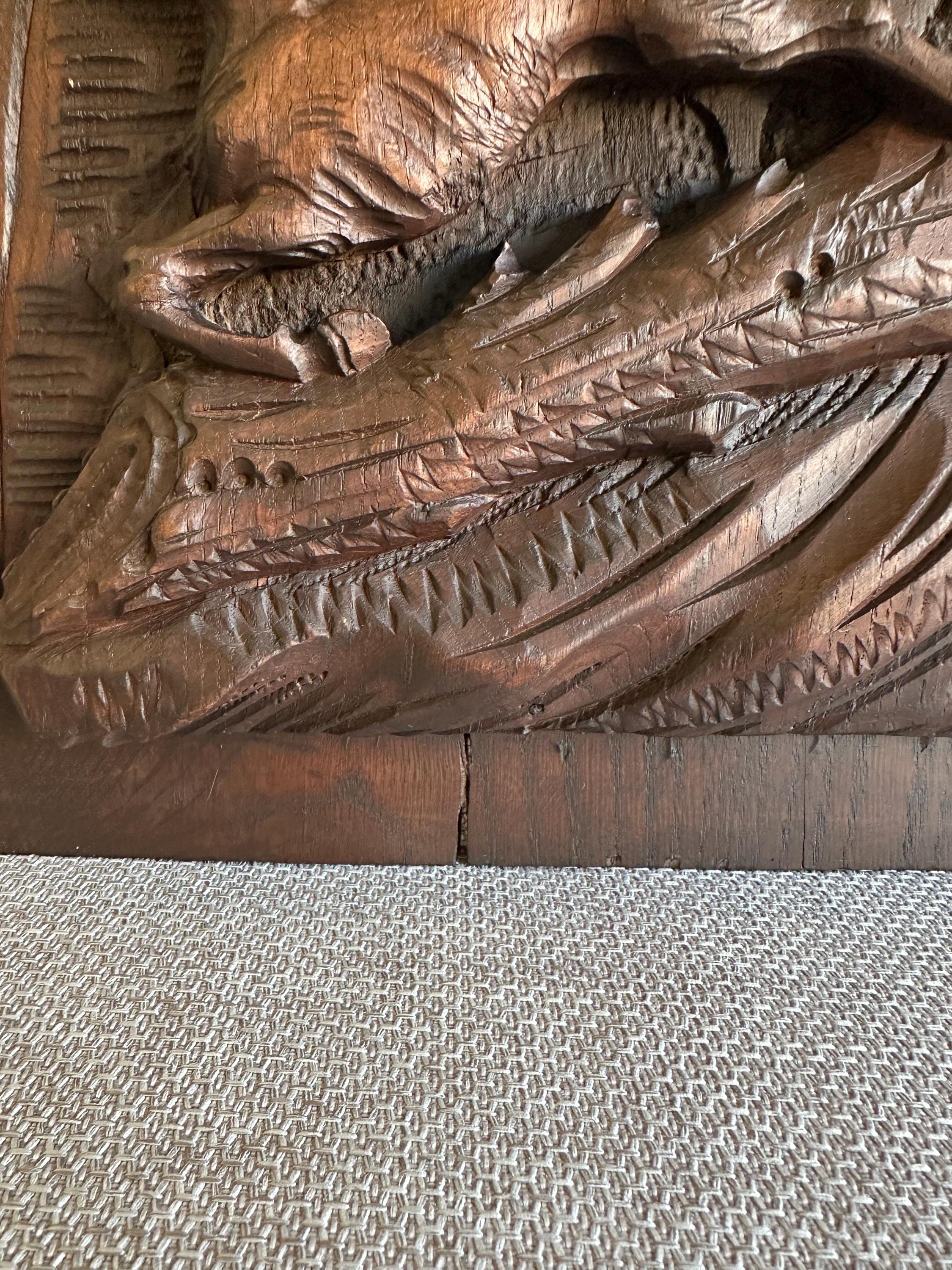 Renaissance Carved Oak Wood Wall Panel, Middle Ages Chateau Core ...