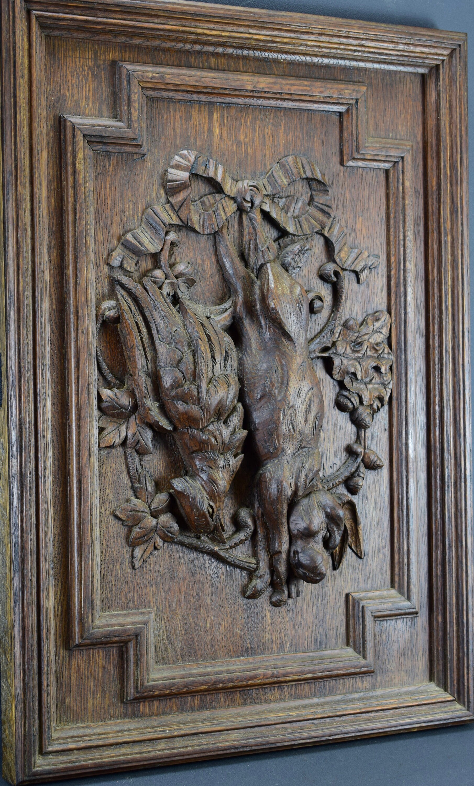 Vintage Hunting Trophy Wall Sculpture Carved Wood Black Forest - Etsy