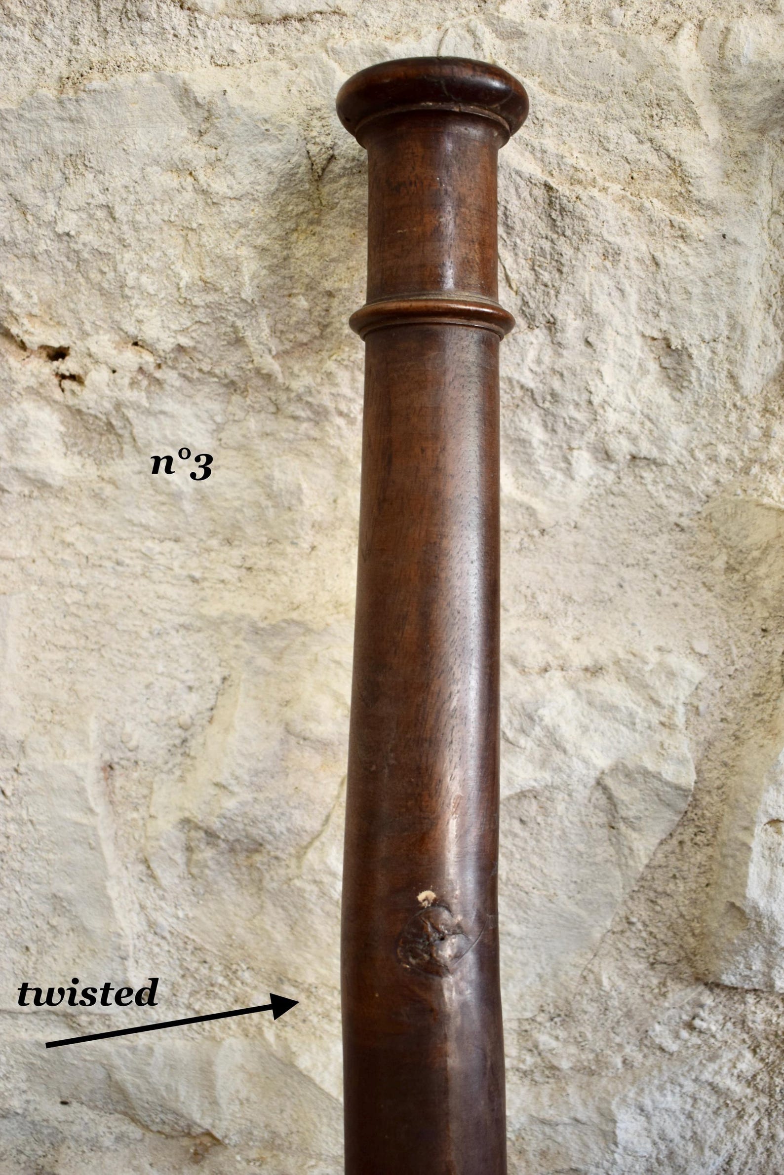 Walnut Wood Post Pillars, Architectural Furniture Pilasters, Antique ...