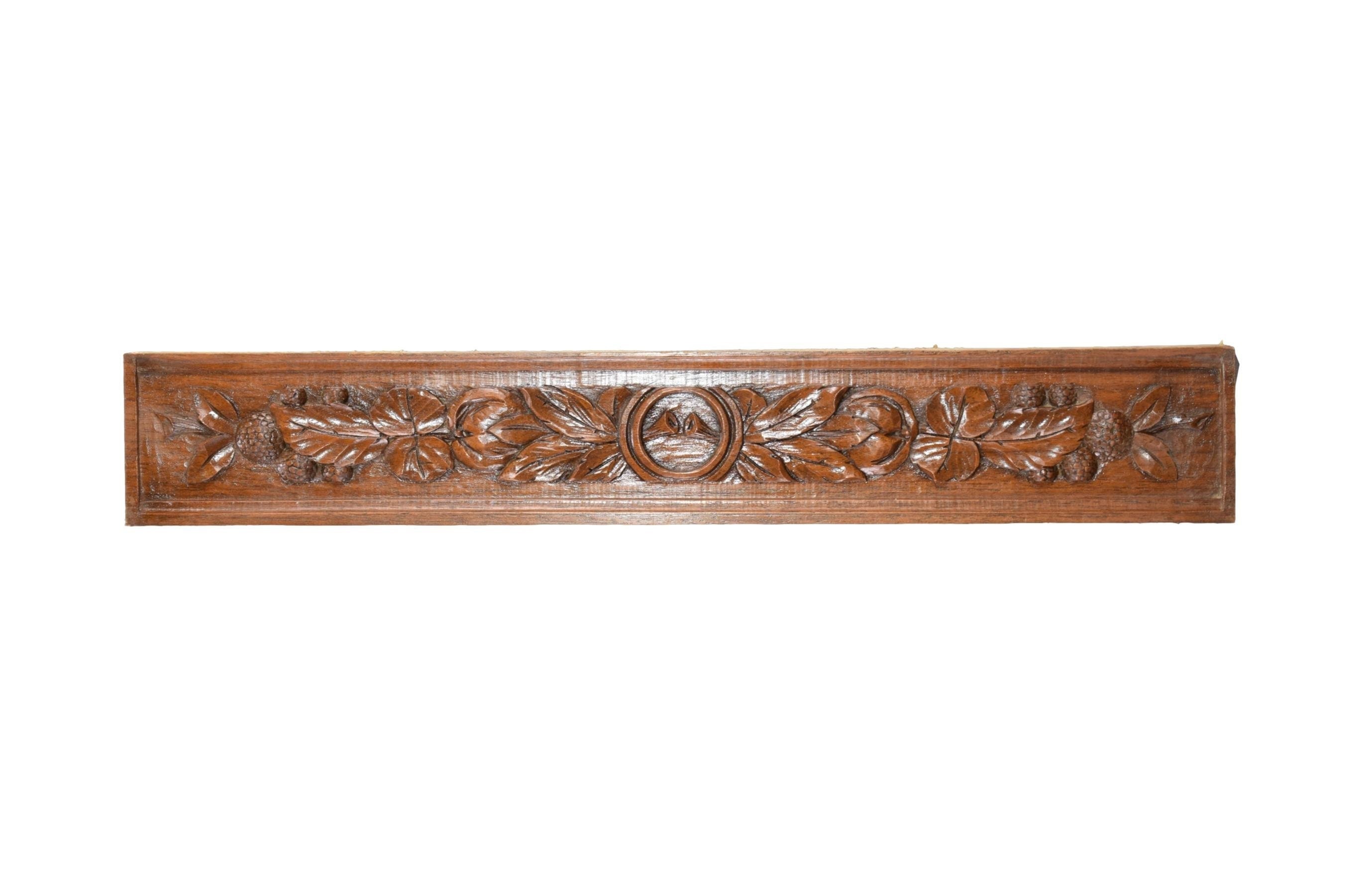 Vintage Hand Carved Wood Scroll Paneling Panel Pediment Leaf - Etsy
