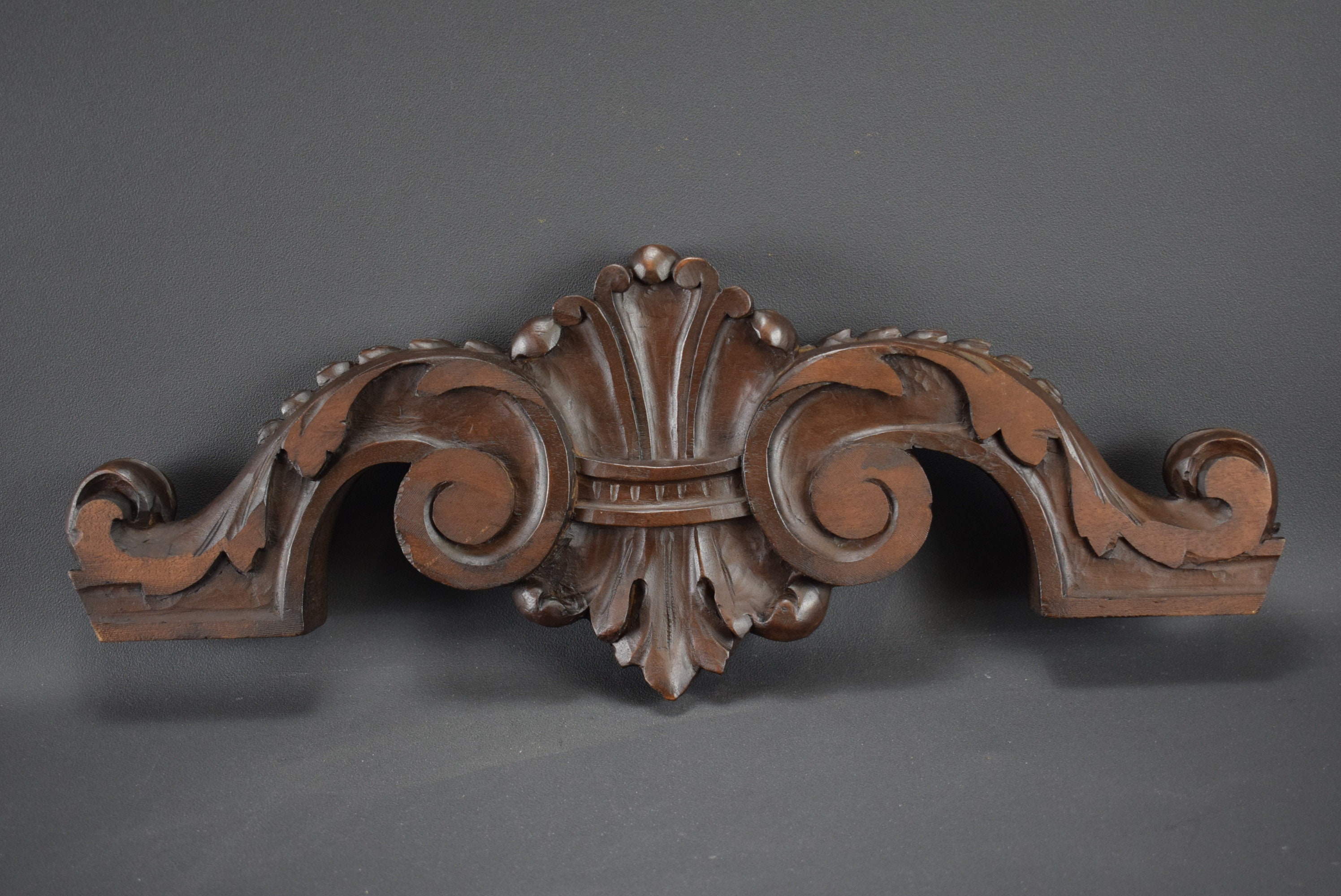 Carved Wood Ornate Scroll Pediment Crest Cornice for Above - Etsy