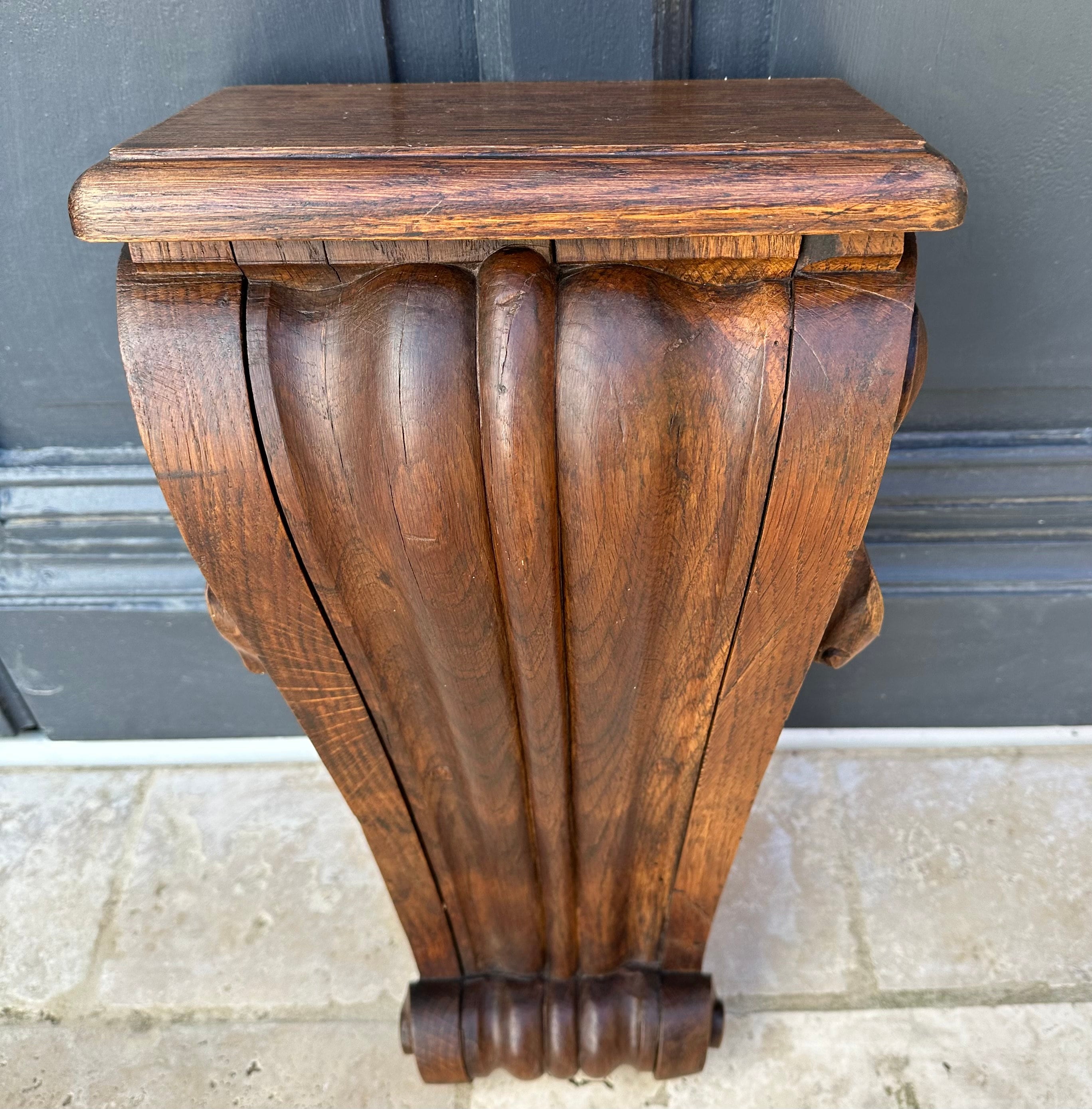 17 Vintage Carved Oak Wood Wall Corbel Large Bracket Shelf - Etsy