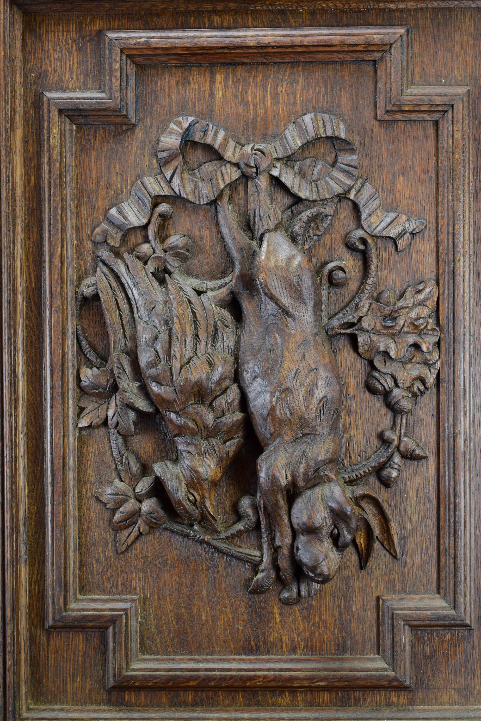 Vintage Hunting Trophy Wall Sculpture Carved Wood Black Forest - Etsy