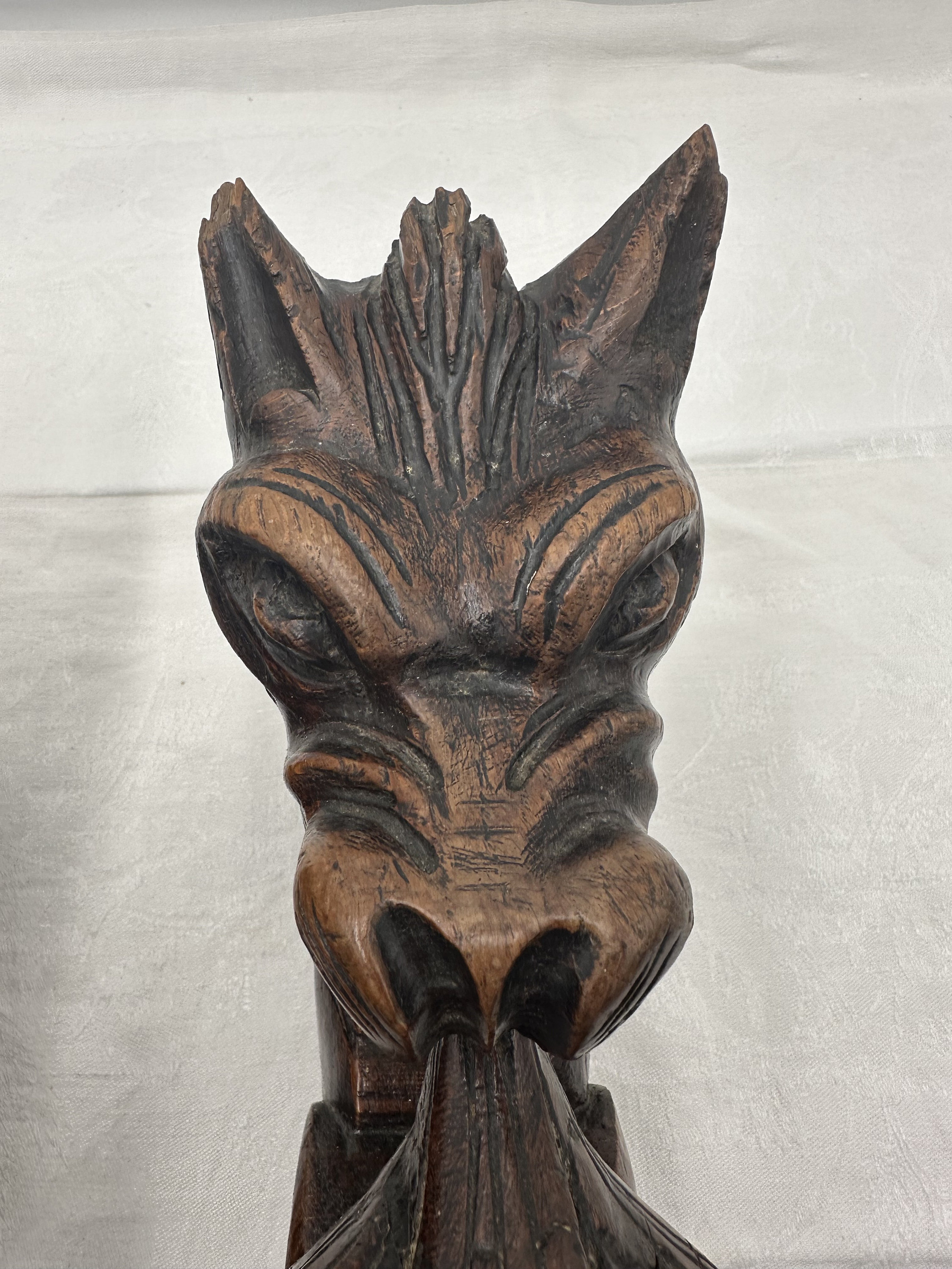 Hand Carved Oak Wood Corbels, Furniture Support, Griffin Dragon Fruits ...