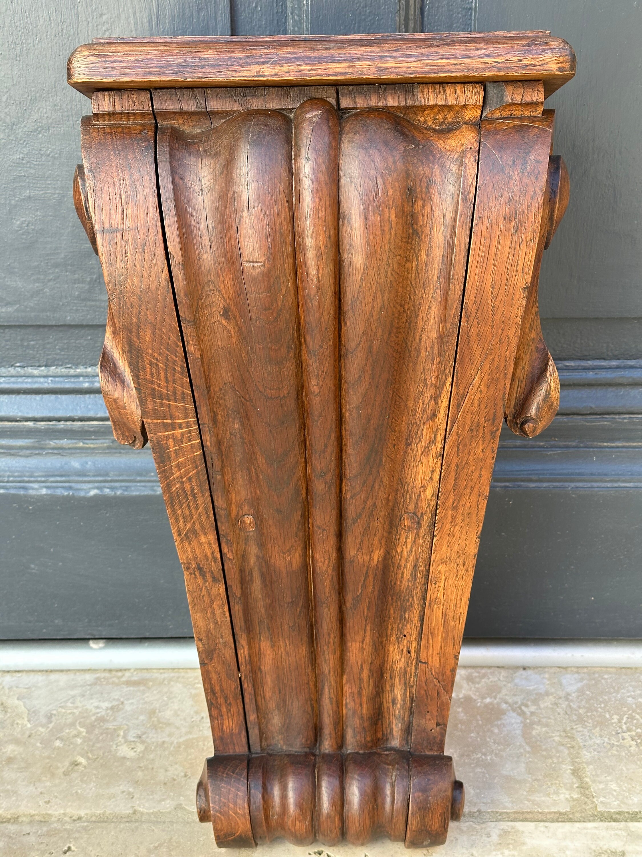 17 Vintage Carved Oak Wood Wall Corbel Large Bracket Shelf - Etsy