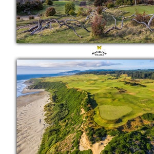 Bandon Dunes Golf Poster Featuring the 5 Courses - Fine Art Golf Prints ...
