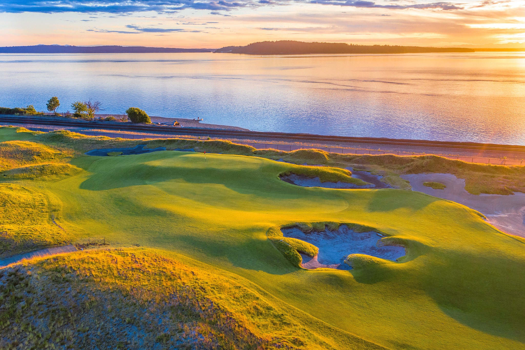 Hole #17, Chambers Bay Golf Course, 2019-2 - Fine Art Golf Prints - Etsy