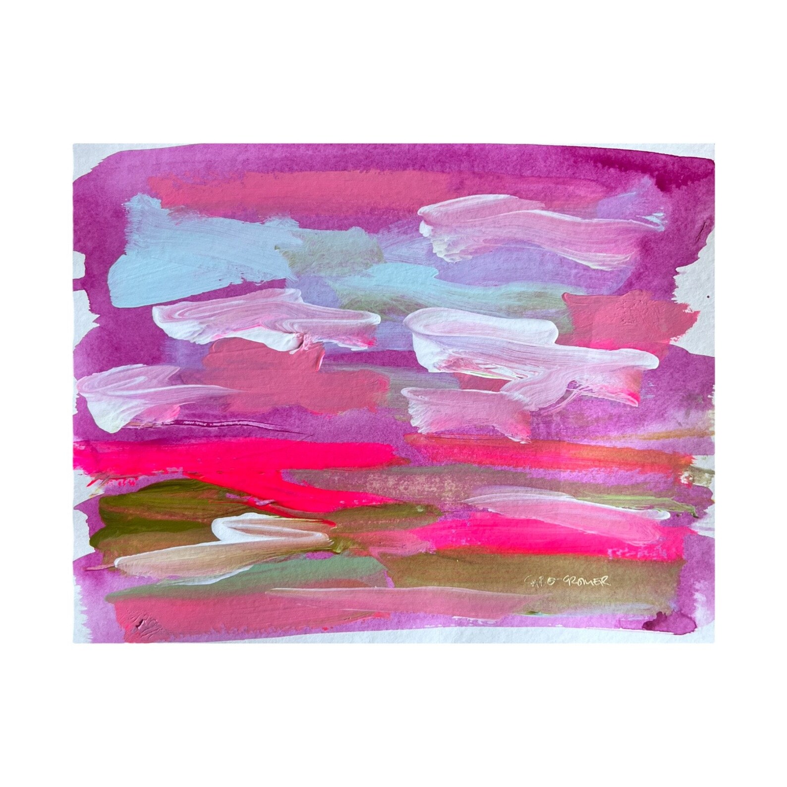 9x12 Abstract Landscape Original Painting - Etsy