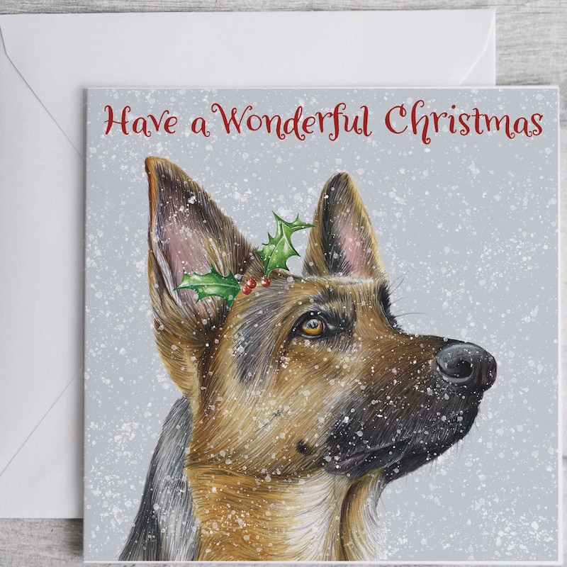 Christmas White Shepherd - Etsy UK