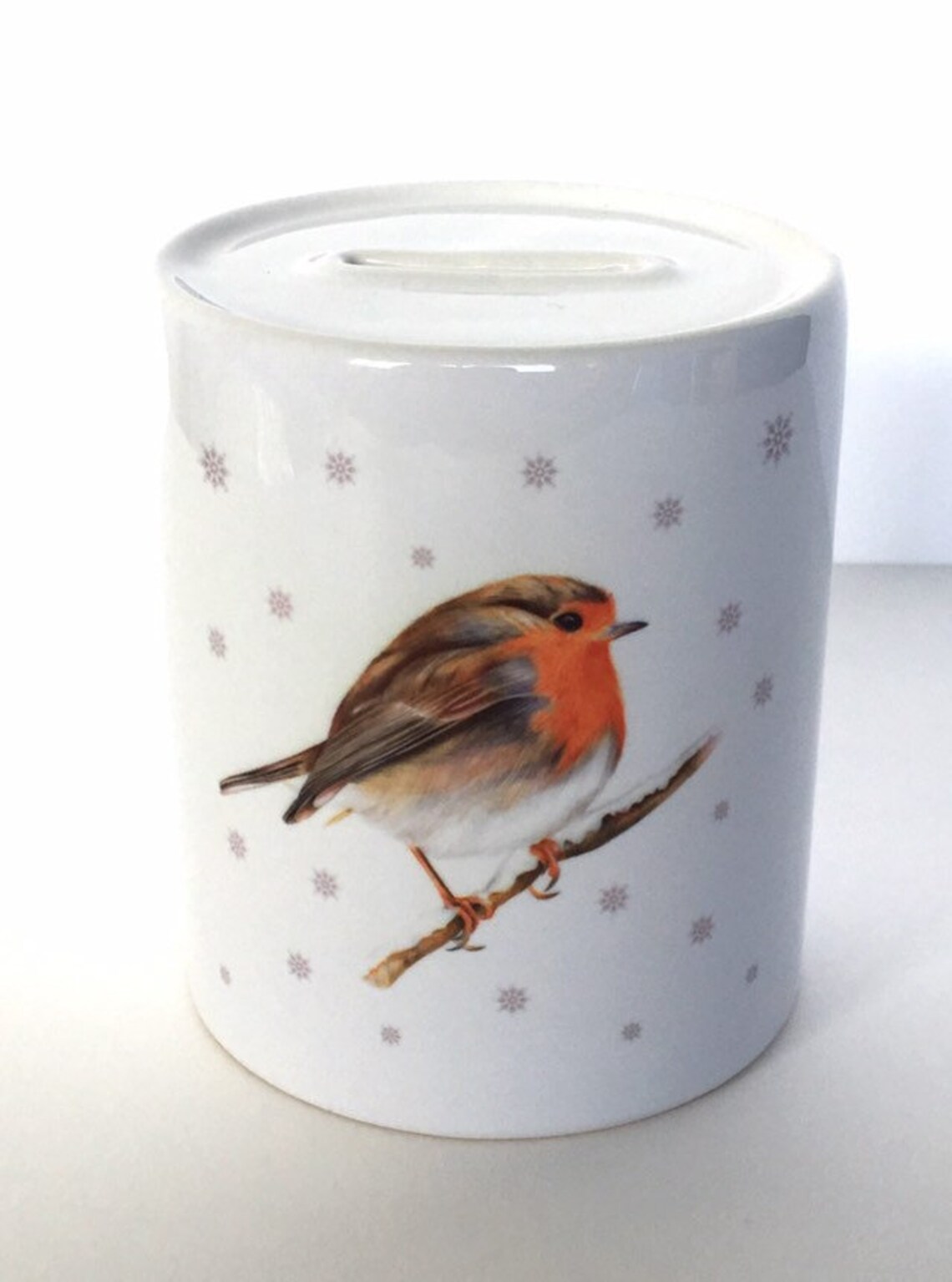 Unique Christmas Robin Ceramic Money Box Which Can Be Personalised for ...
