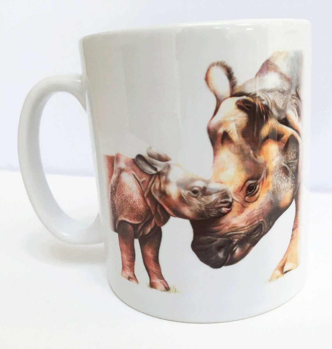 Rhino Mug Rhino Gift Set Rhino Ceramic Mug Rhino | Etsy