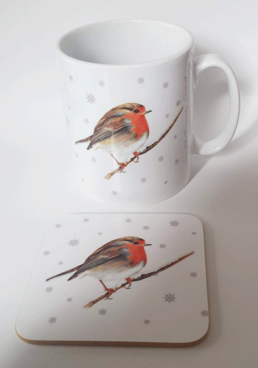 Robin Christmas Mug or Robin Mug & Coaster Gift Set Robin in - Etsy UK