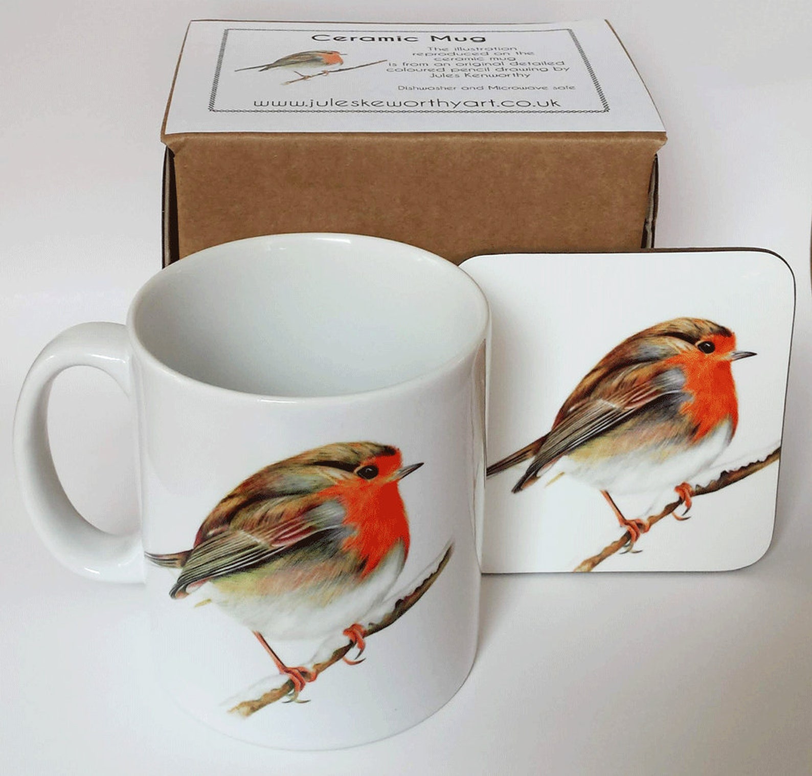 Personalised Robin Gift Set Robin Ceramic Mug Robin - Etsy UK