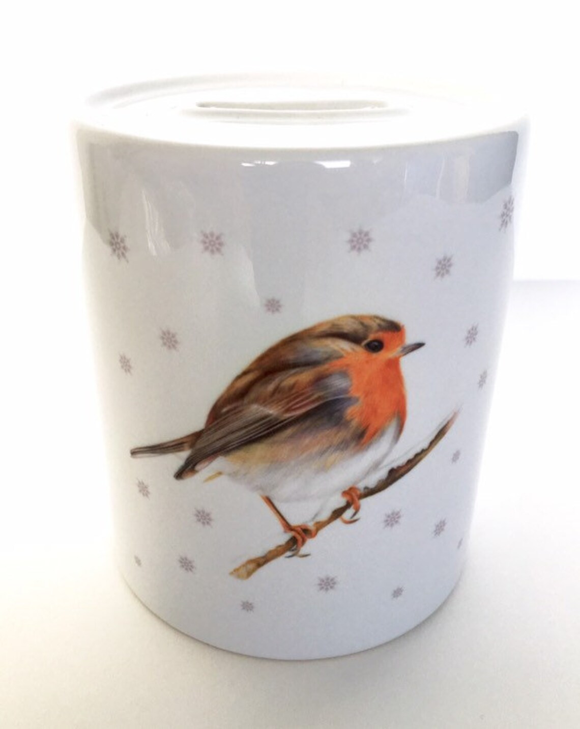 Unique Christmas Robin Ceramic Money Box Which Can Be Personalised for ...