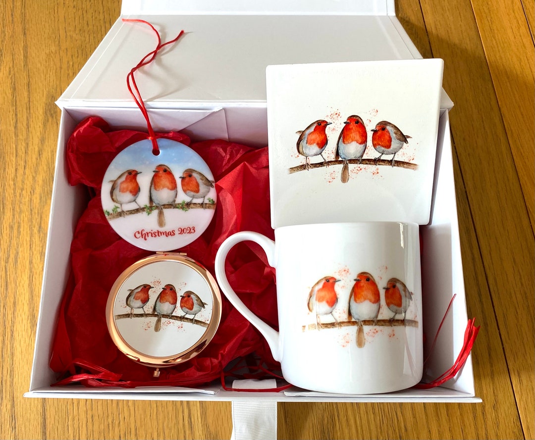 Robin Gift Set, Christmas Gifts in Box, Robin Christmas Gifts ...
